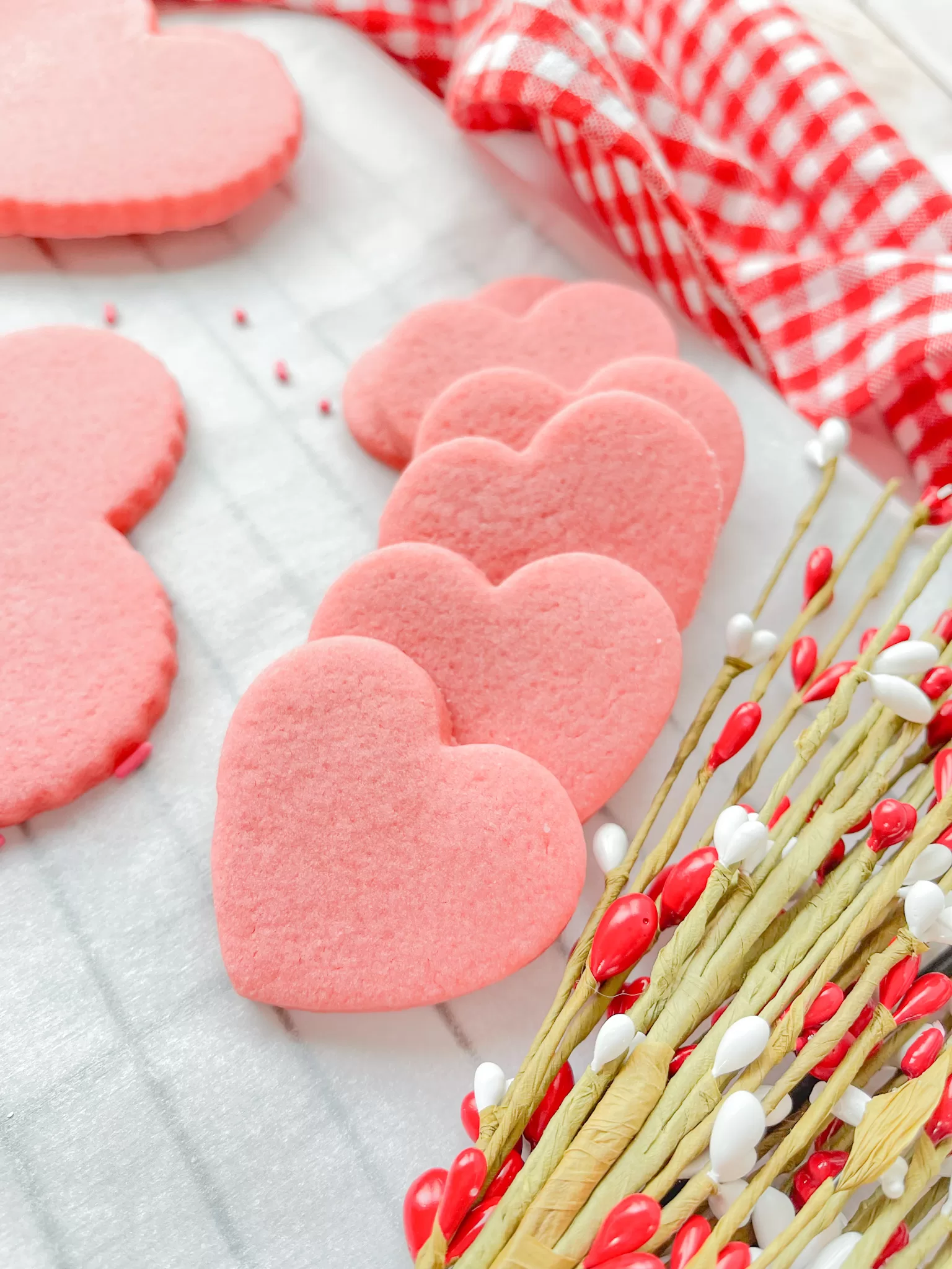Strawberry Sugar Cookie Cutouts – Perfect Every Time - Maegan Kay Bakes